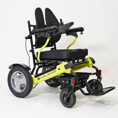 UNBOXED E-Traveller 180 Ergo Folding Electric Wheelchair — Rocket Mobility